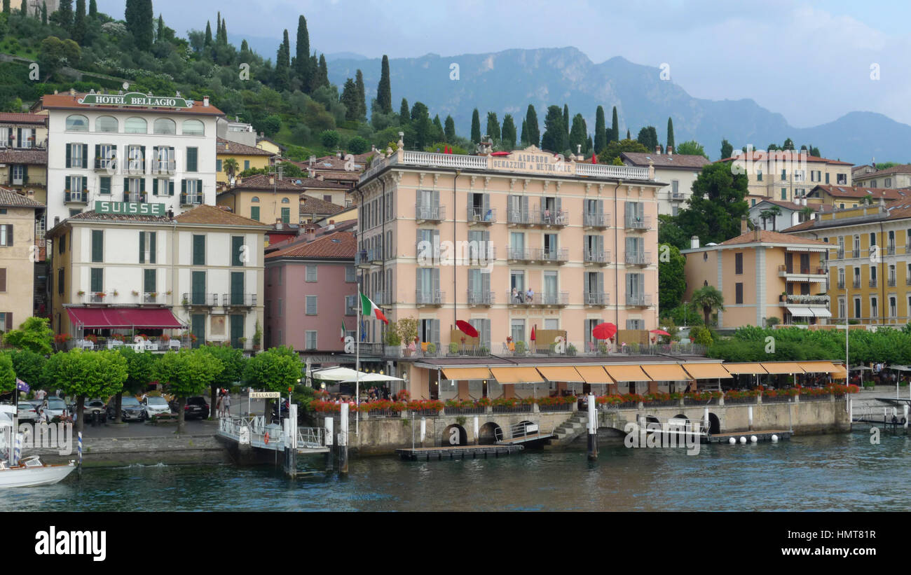 Waterfront of Bellagio, on Lake Como, Italy Stock Photo - Alamy