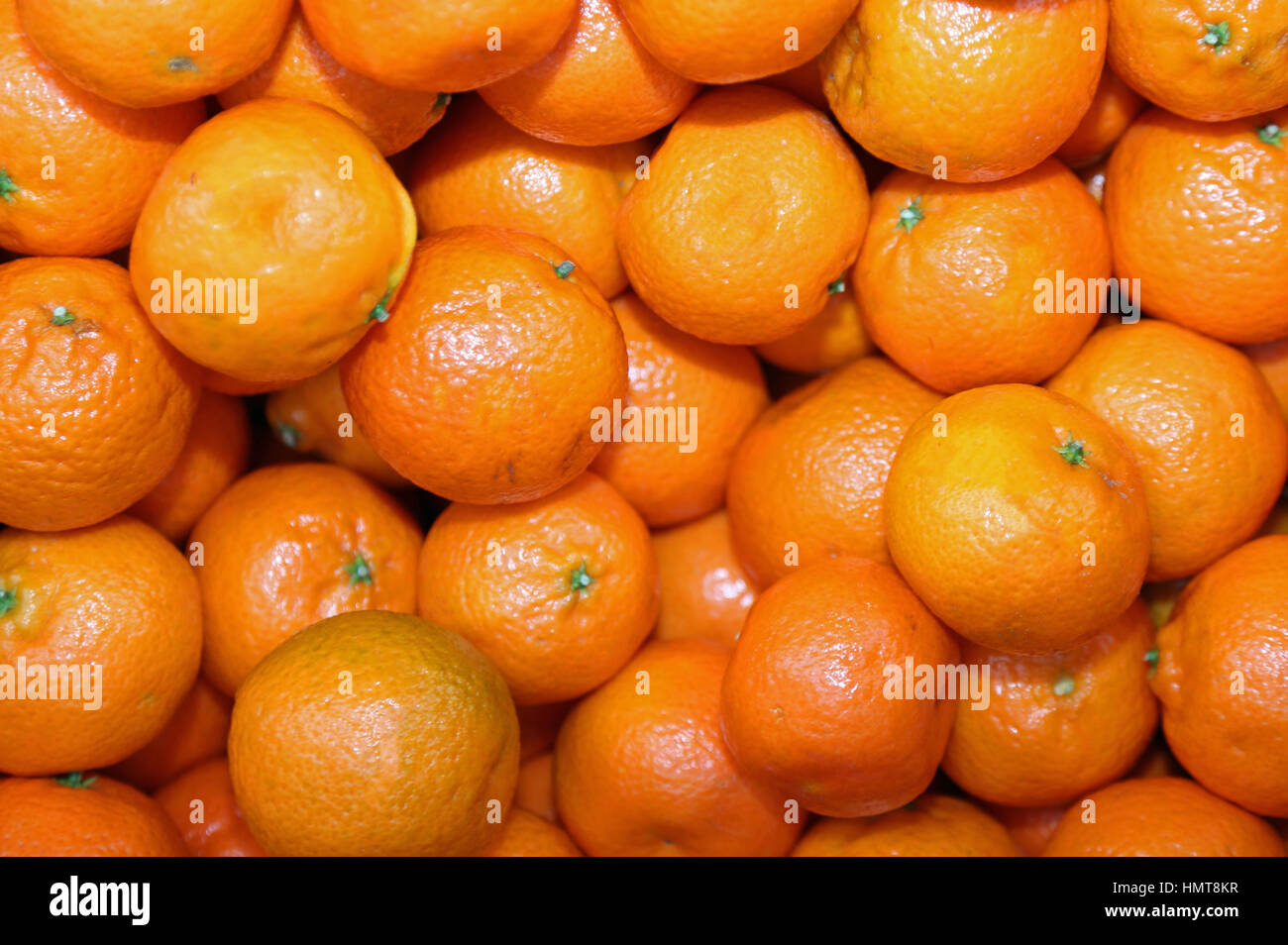 Organic orange mandarins and clementines with peel untreated with ...