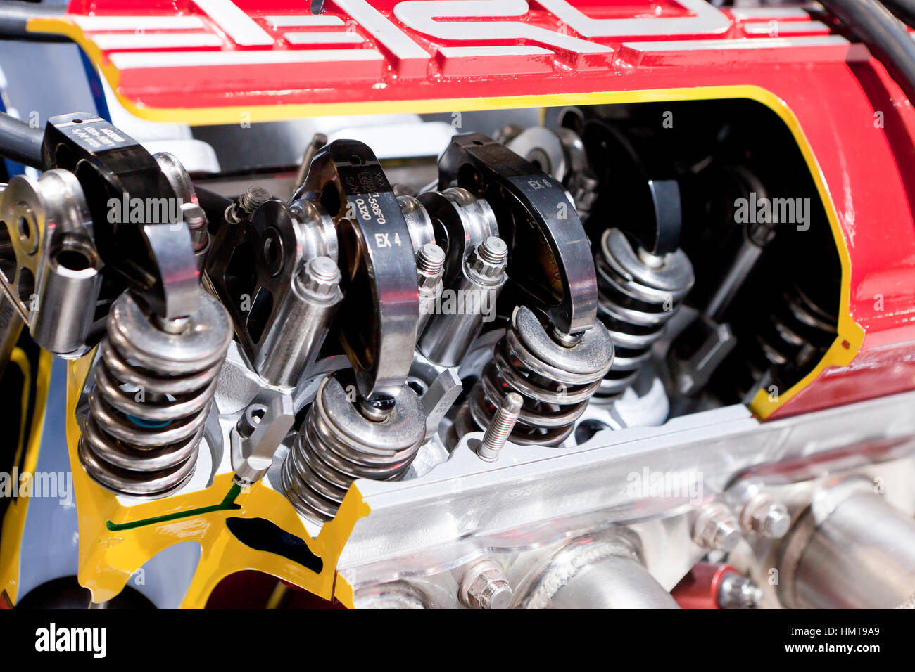 Toyota TRD cutout engine model at 2017 Washington Auto Show ...