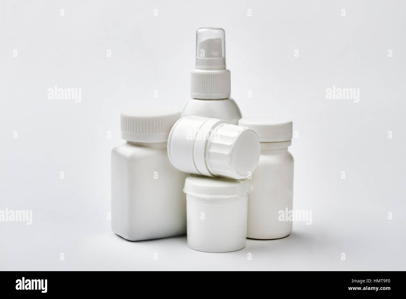 White plastic drug boxes Stock Photo - Alamy