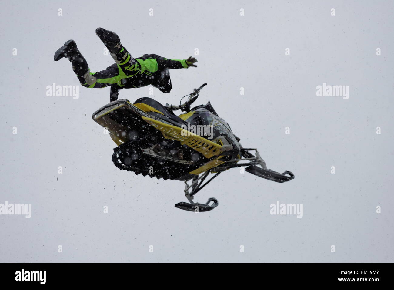 Snowmobiling tricks hi-res stock photography and images - Alamy