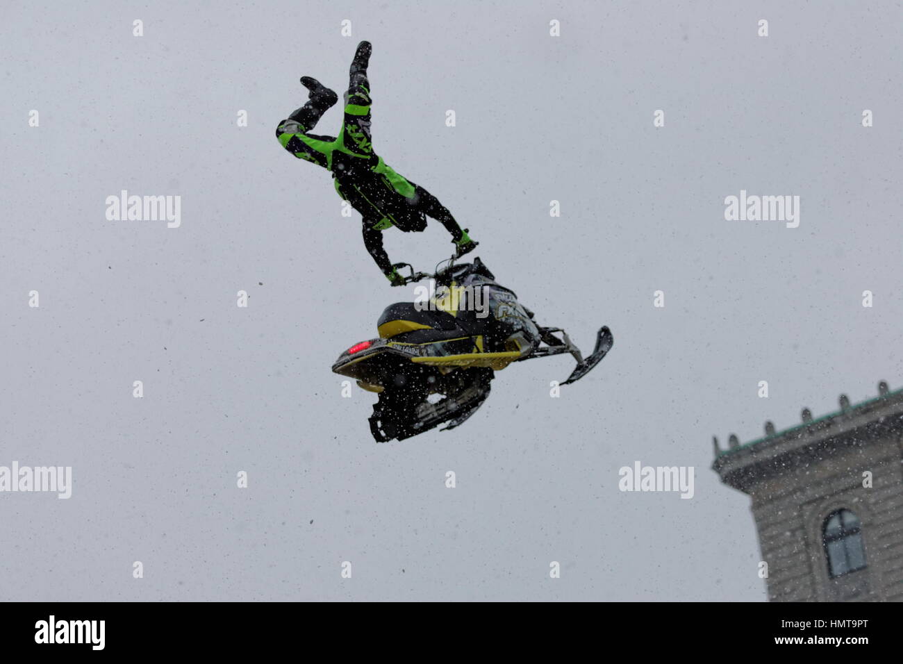 Snowmobiling tricks hi-res stock photography and images - Alamy