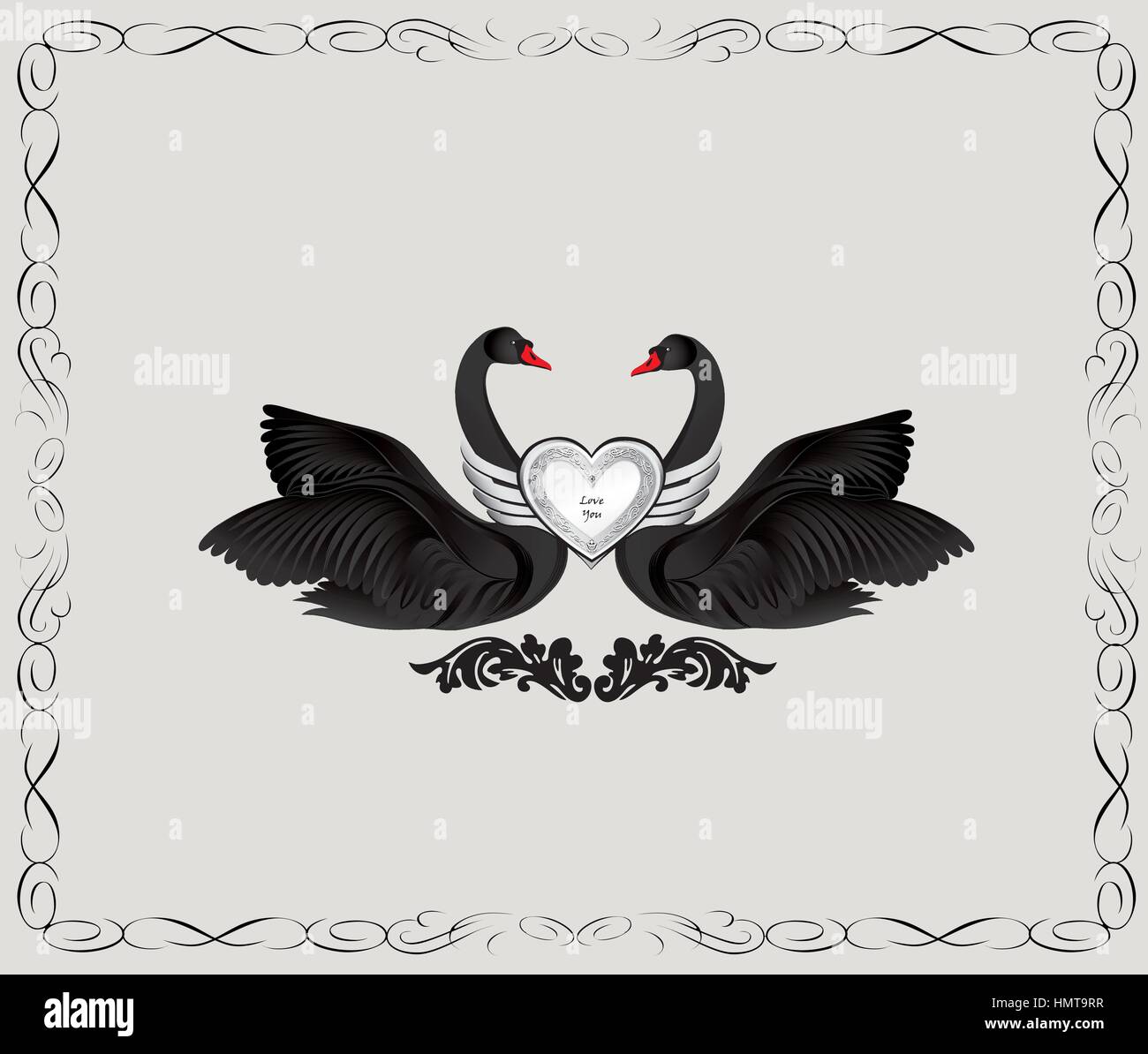 Swans wallpaper swan pattern hi-res stock photography and images - Alamy