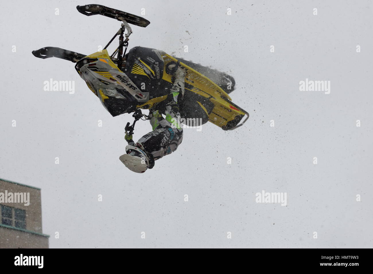 Snowmobiling tricks hi-res stock photography and images - Alamy