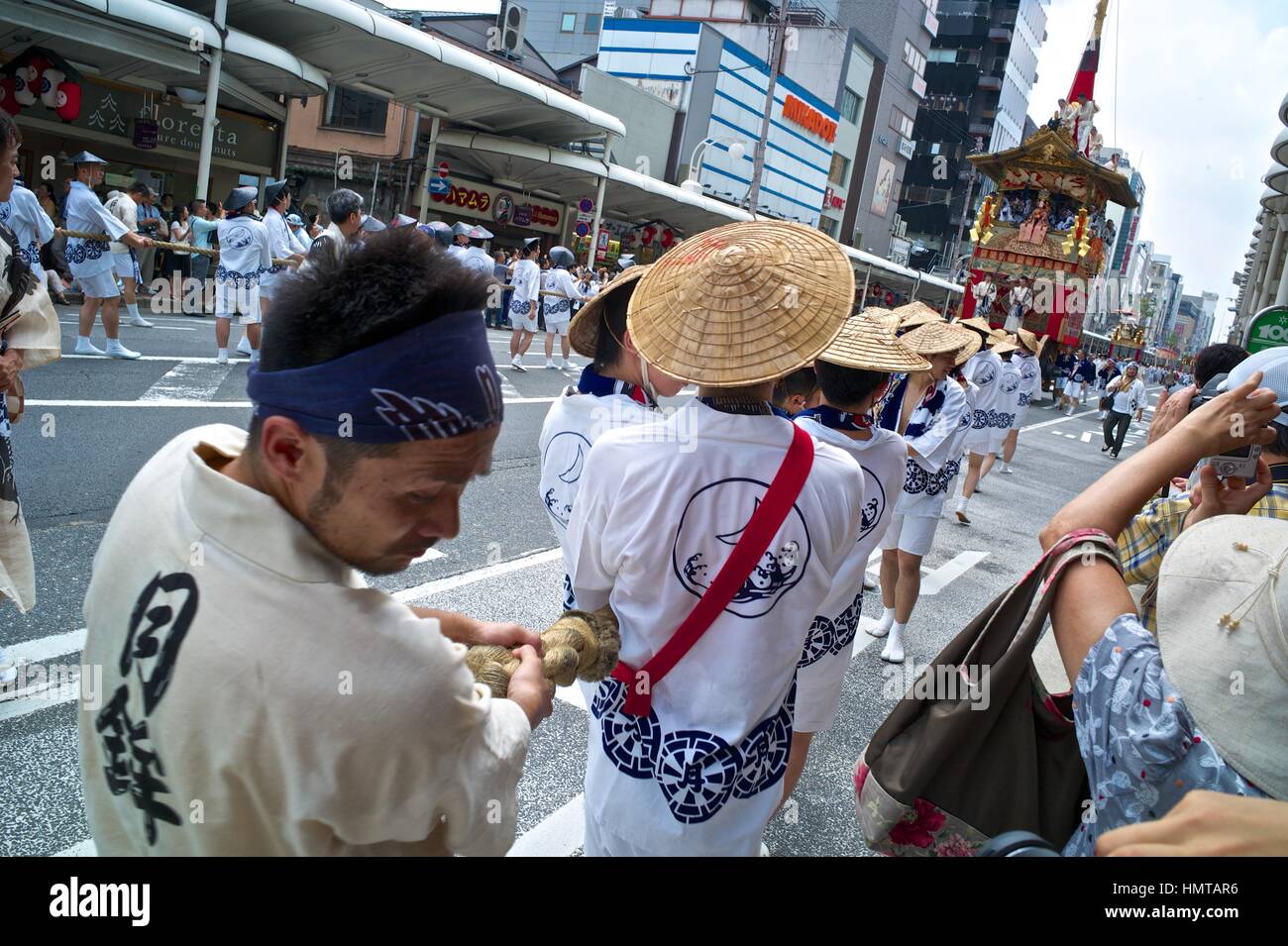 Yamaboko Junk? Parade. The Gion Festival ( Gion Matsuri ) takes place ...