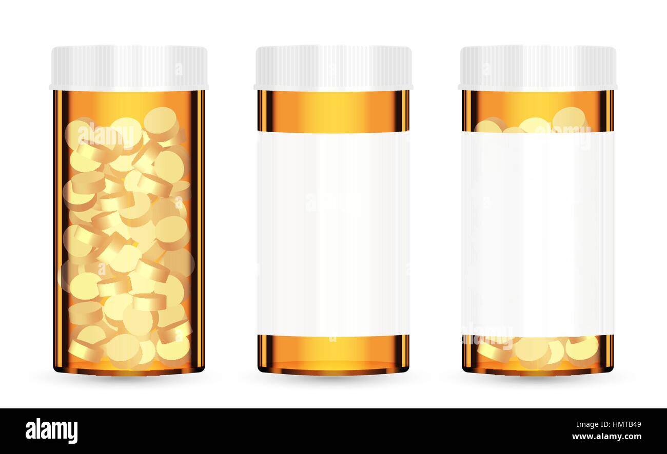 Doctor paper pill bottle Stock Vector Images - Alamy