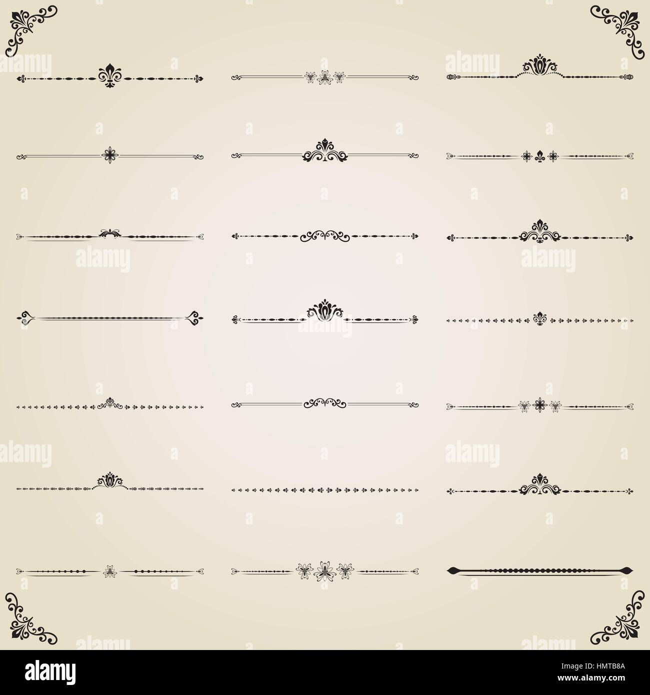 Horizontal elements Stock Vector Images - Alamy