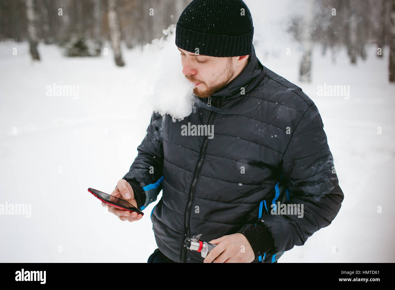 Talking smoker guy in white hi-res stock photography and images - Alamy