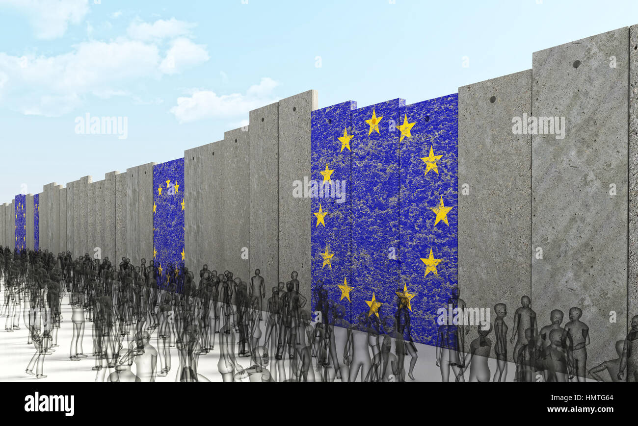 Border barrier europe hi-res stock photography and images - Alamy