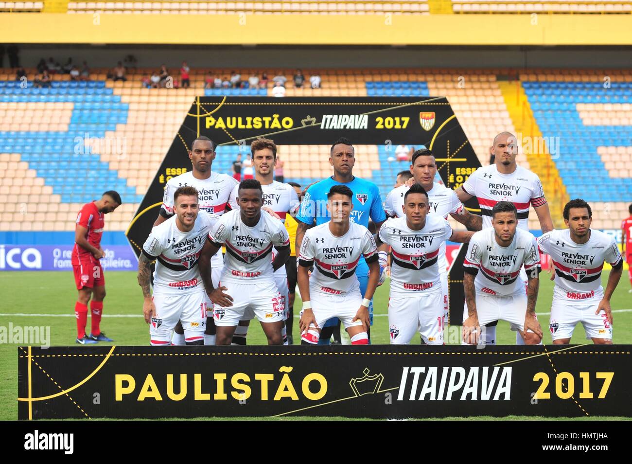 Barueri, Brazil. 05th Feb, 2017. Team SPFC during the game between ...