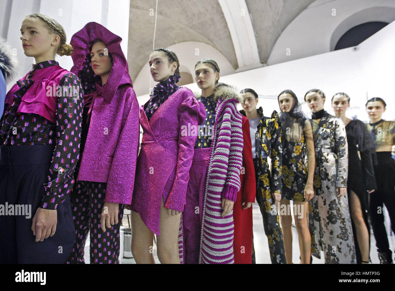 Ukrainian fashion designers backstage hi-res stock photography and ...