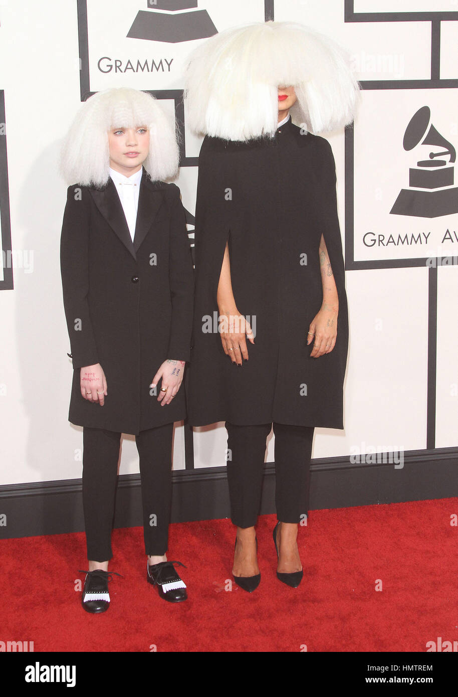 Maddy And Sia 2022 Grammys Red Carpet