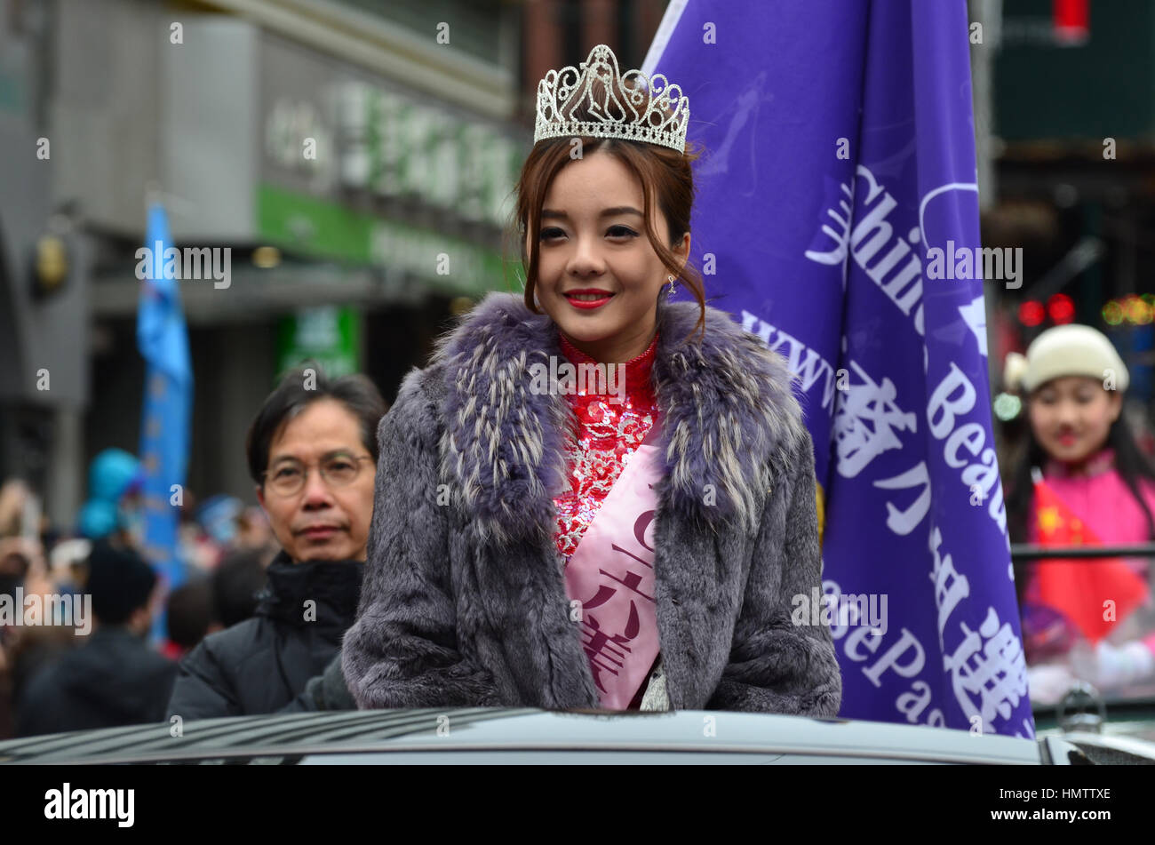 New York City, USA. 5th Feb, 2017. Miss Chinese beauty contestant ...
