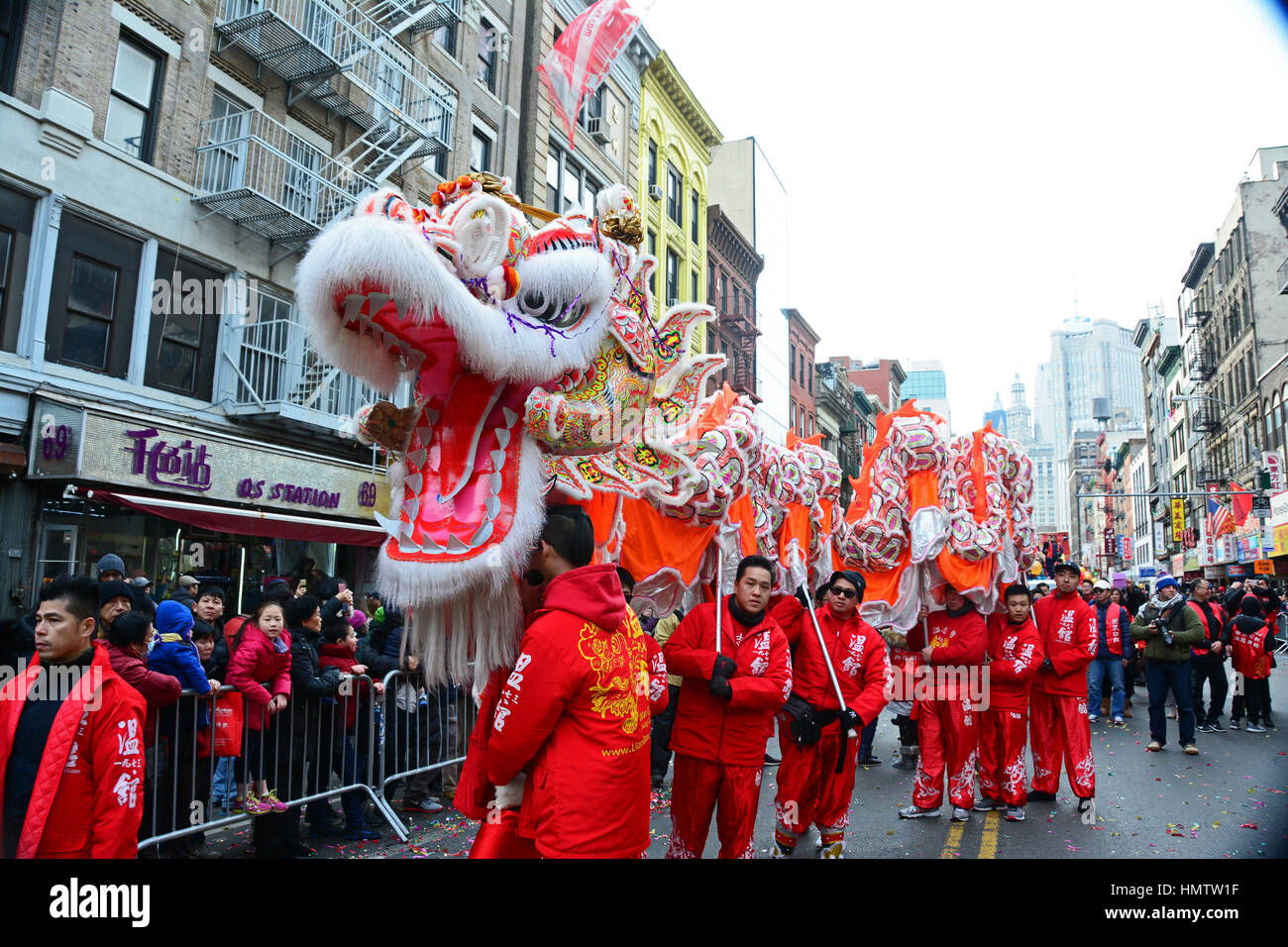 New york city chinatown dragon chinese new year hi-res stock ...