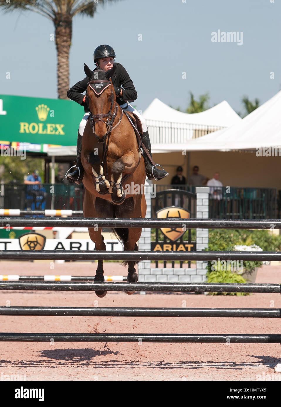 Wellington, USA. 4th Feb, 2017. Jackson Brittan rides during the ...