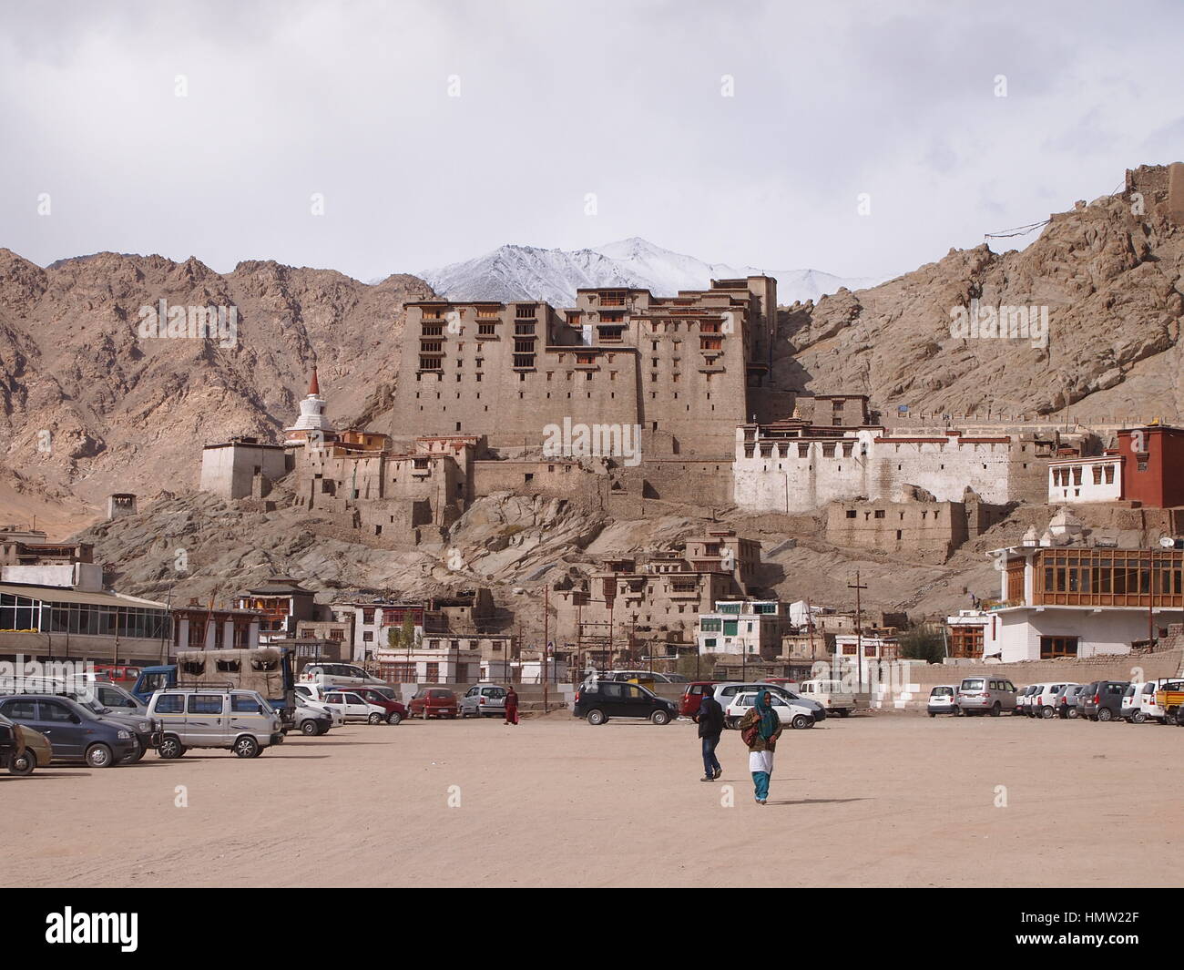 Leh, capital city of Ladakh, part of the old Tibetan Kingdom Stock ...