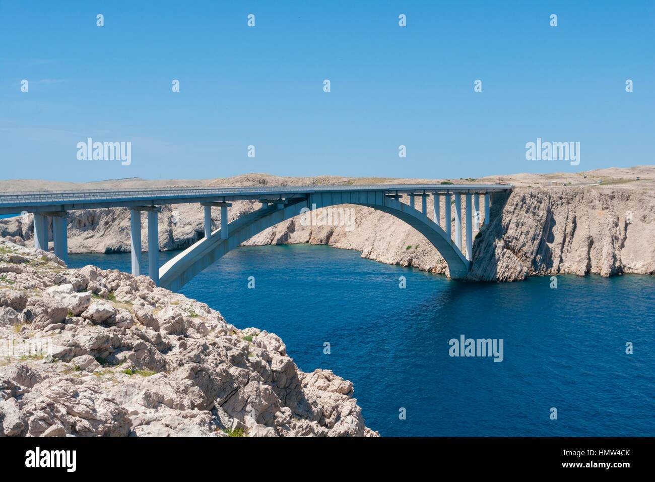 Pag bridge to the mainland hi-res stock photography and images - Alamy