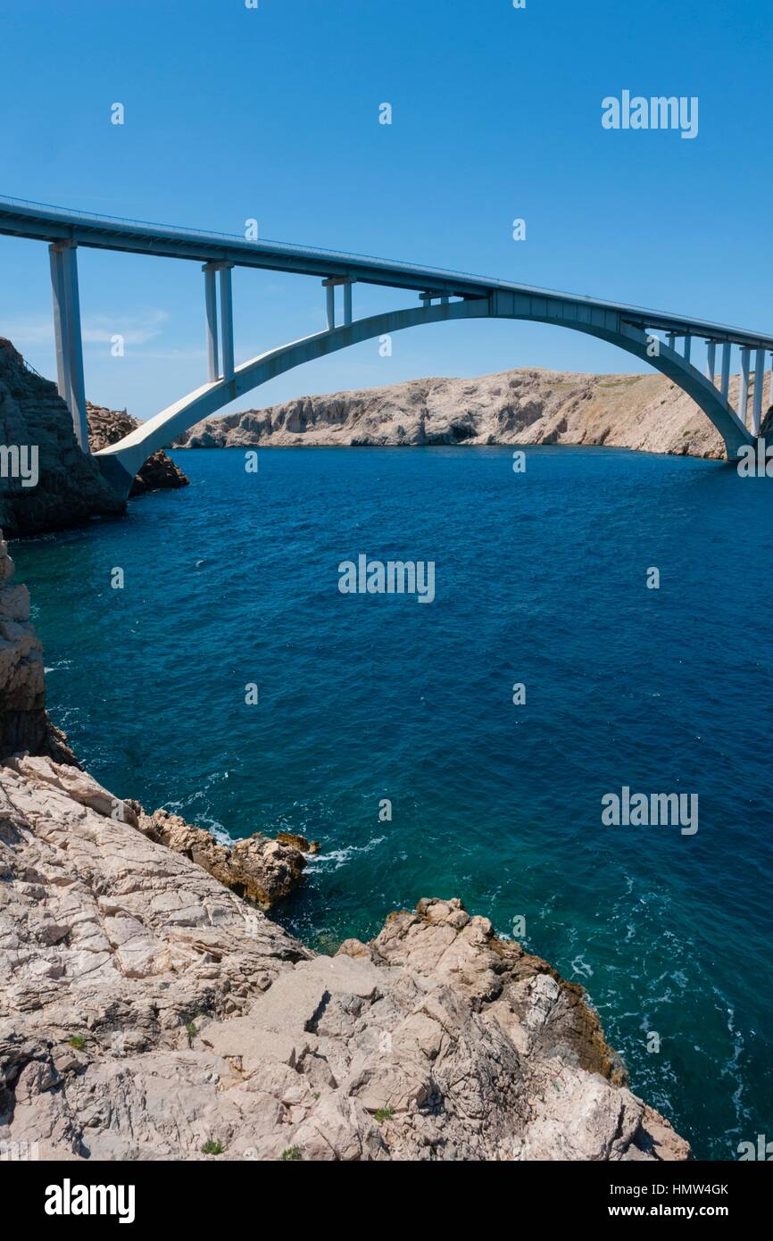 Pag bridge to the mainland hi-res stock photography and images - Alamy