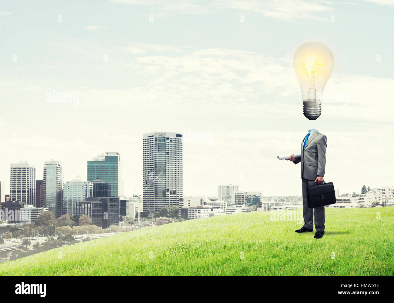 Man of creative ideas Stock Photo - Alamy