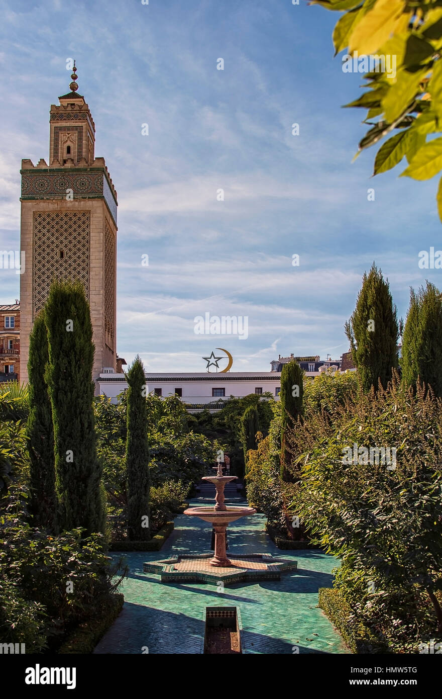 Great mosque in Paris Stock Photo - Alamy