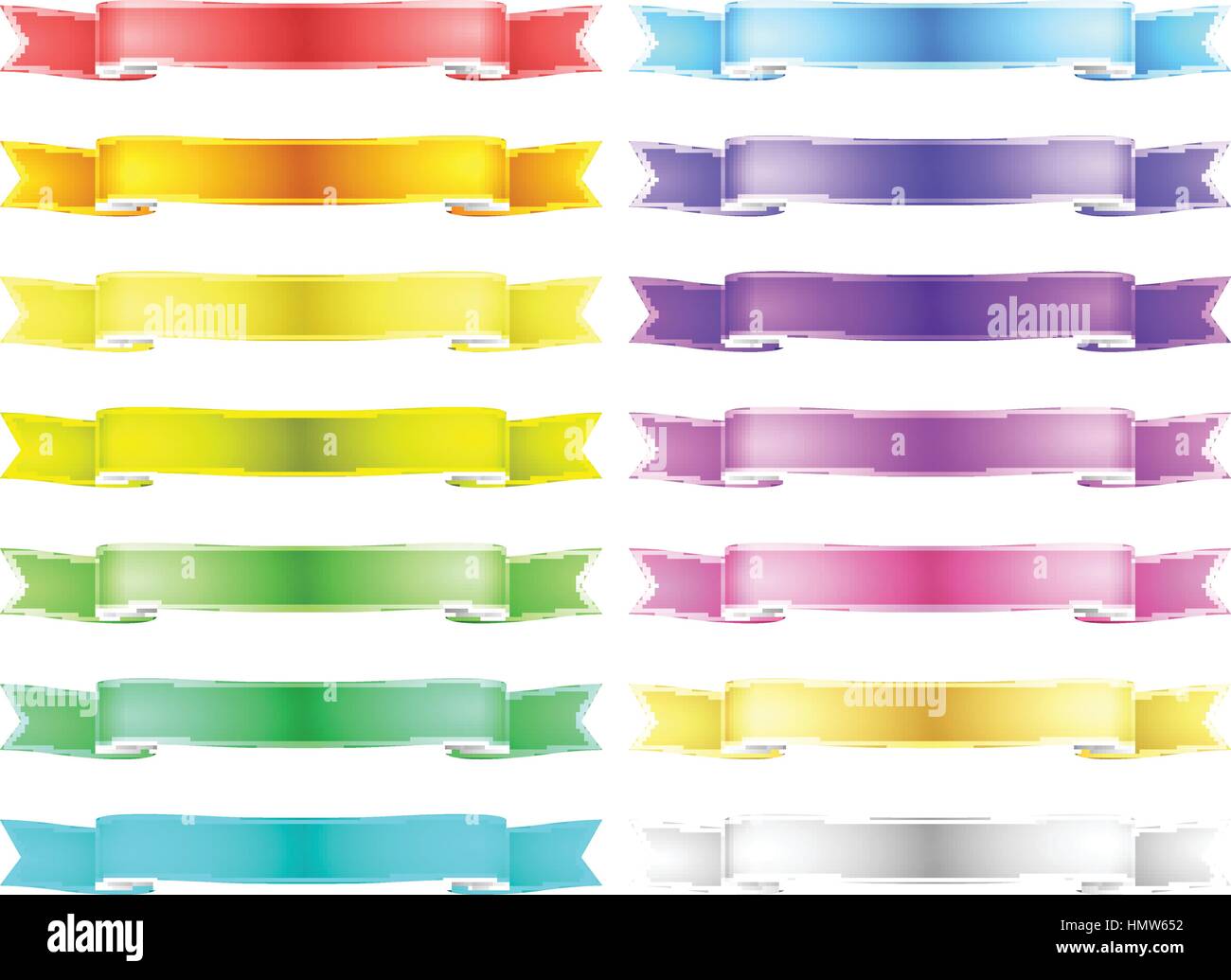 vector ribbons set Stock Vector Image & Art - Alamy