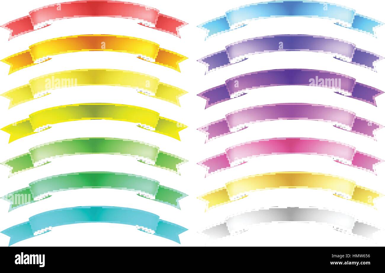 vector ribbons set Stock Vector Image & Art - Alamy