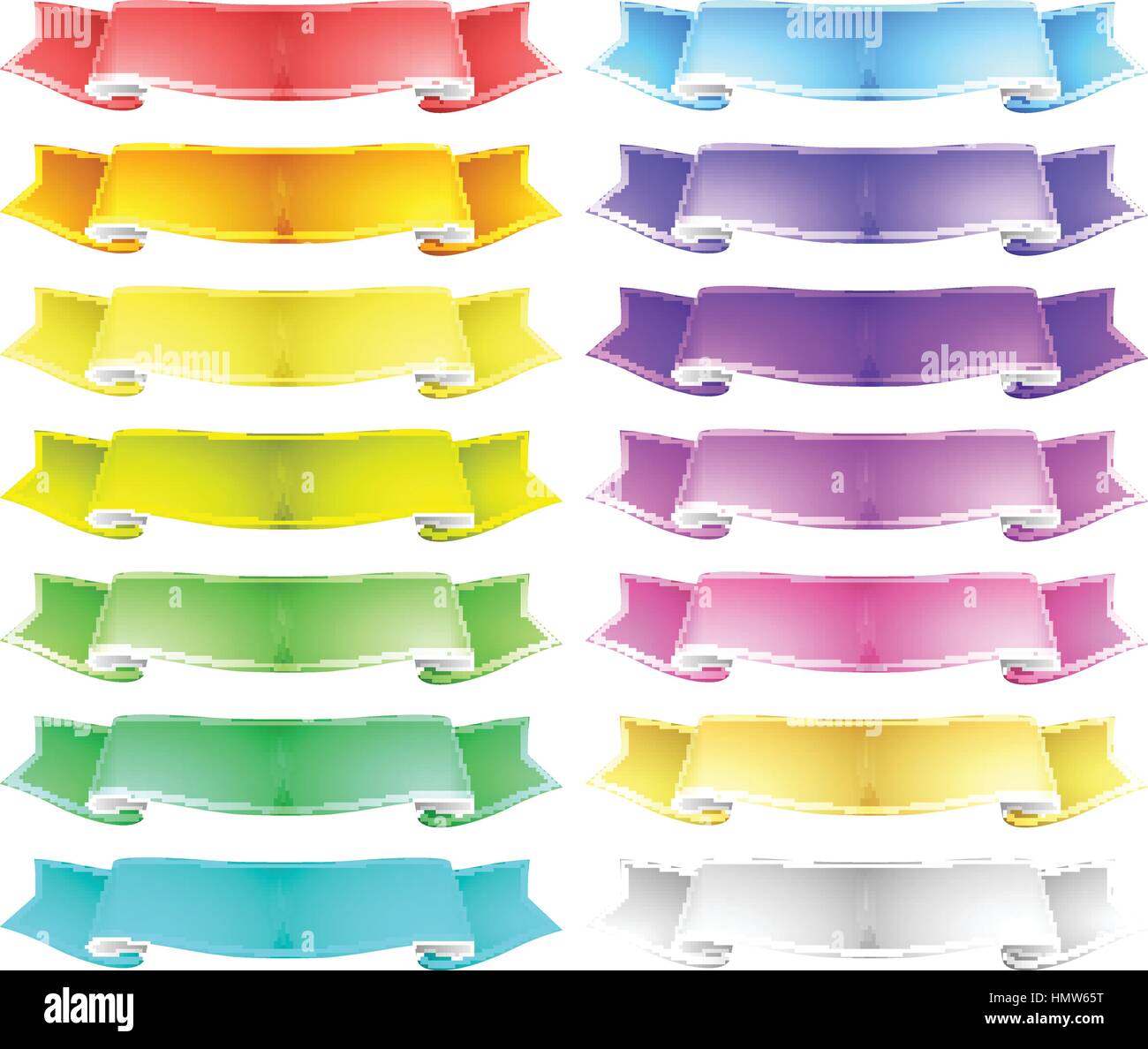 vector ribbons set Stock Vector Image & Art - Alamy