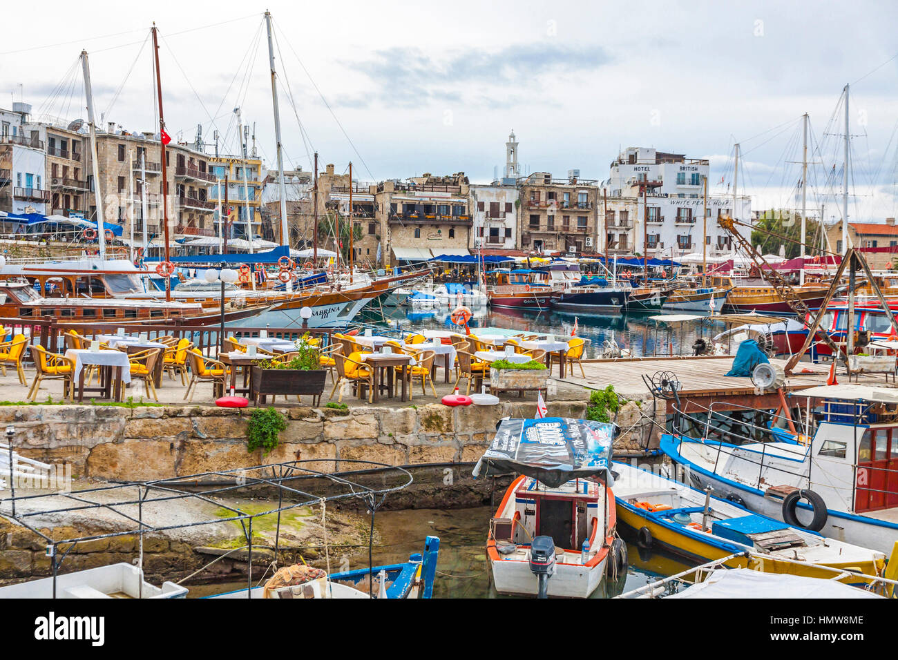 Kyrenia is a town on the northern coast of cyprus hi-res stock ...