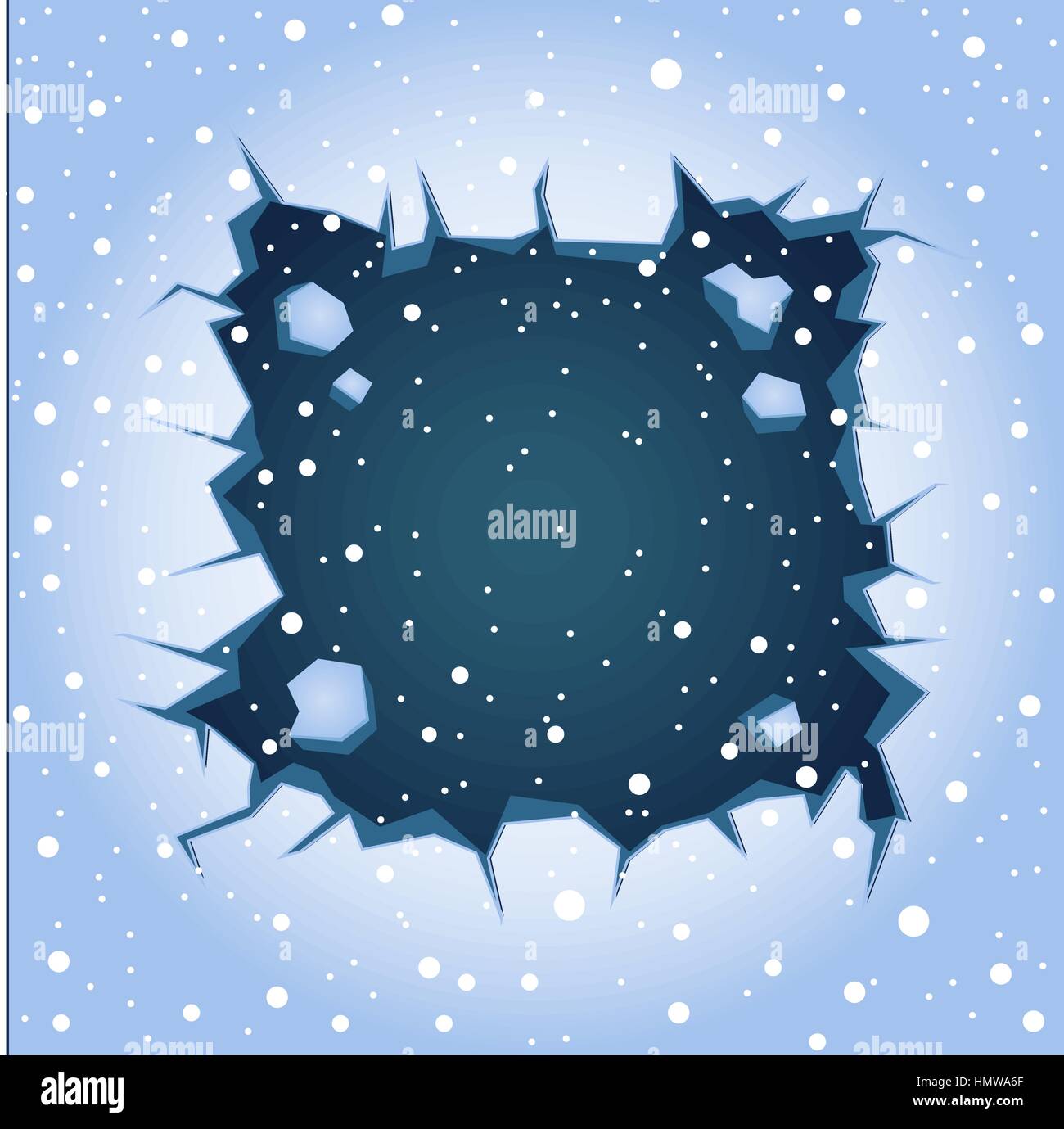 ice crack rectangular Stock Vector Image & Art - Alamy