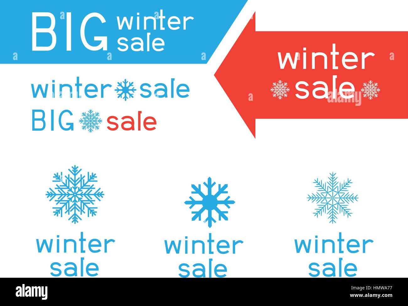 winter sale logo collection Stock Vector Image & Art - Alamy