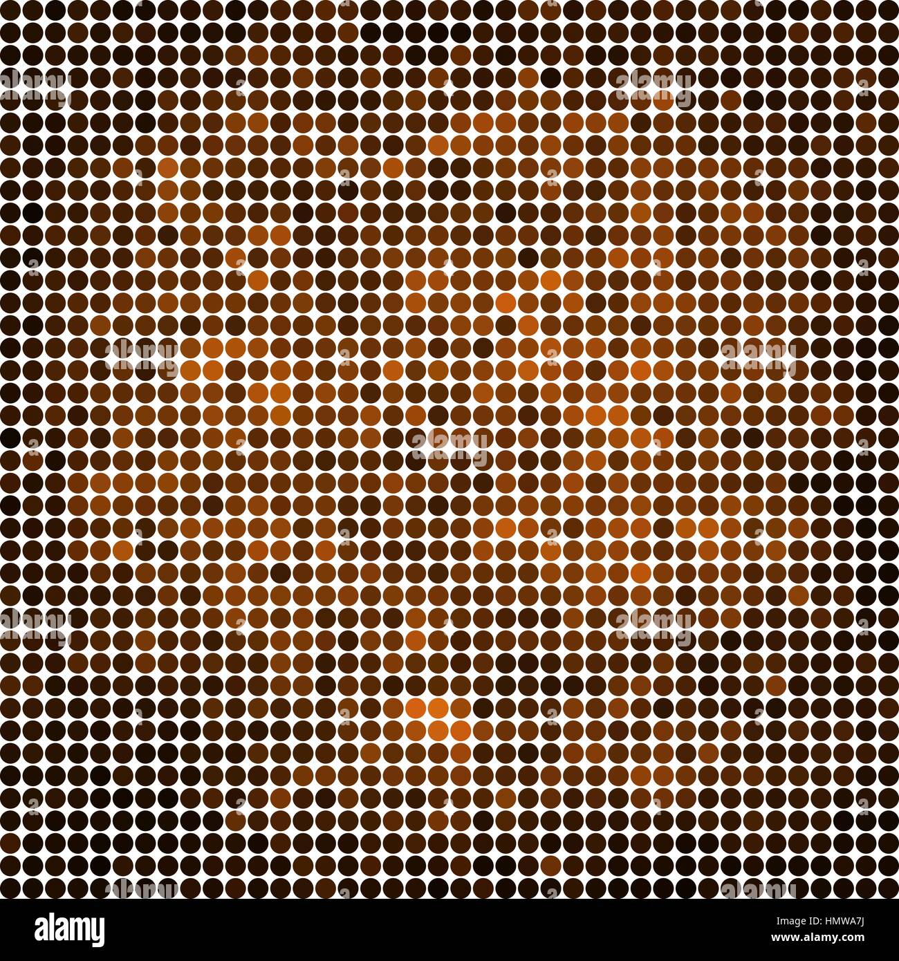 abstract vector colored round dots background - brown Stock Vector ...