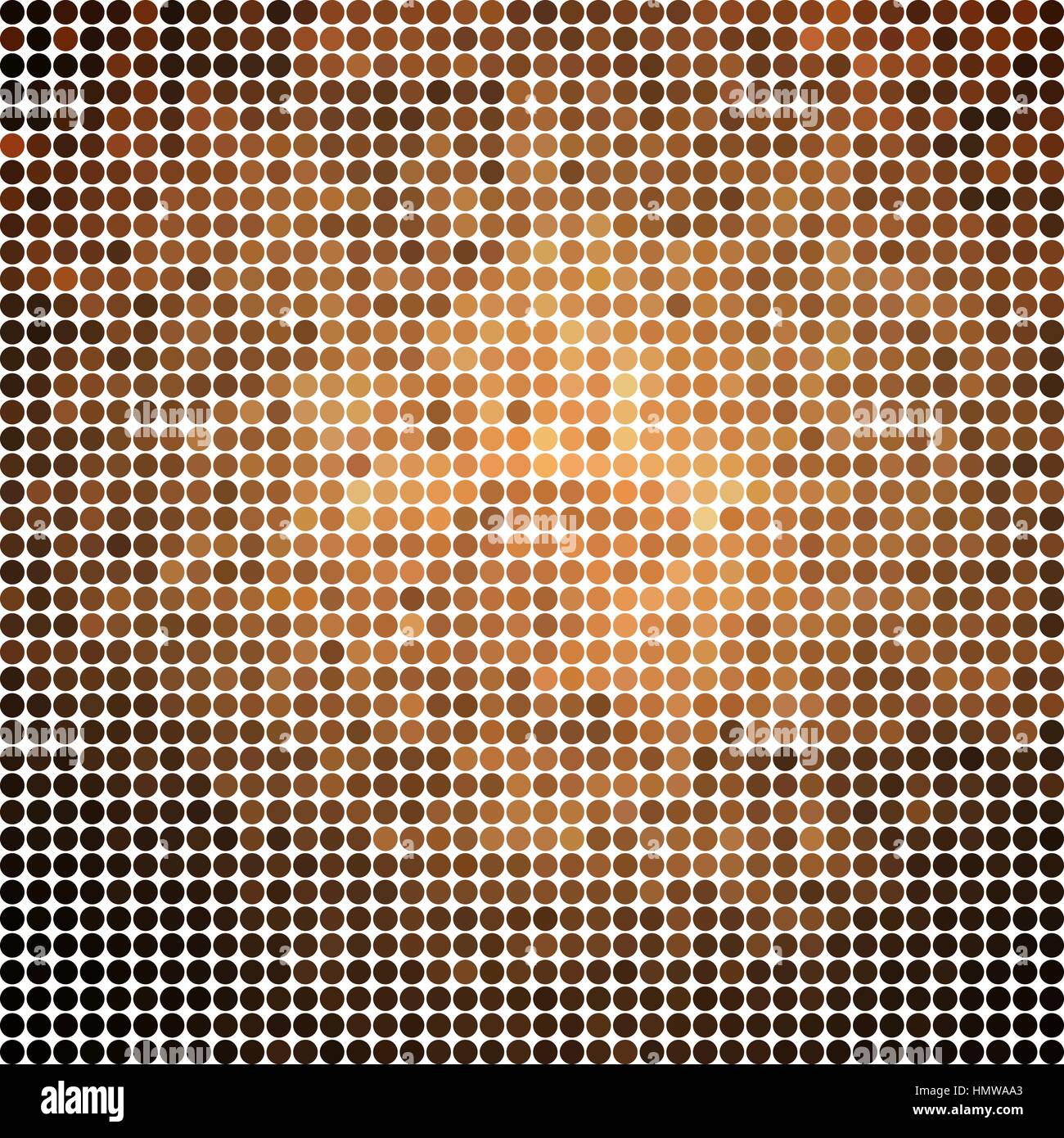 abstract vector colored round dots background - brown Stock Vector ...