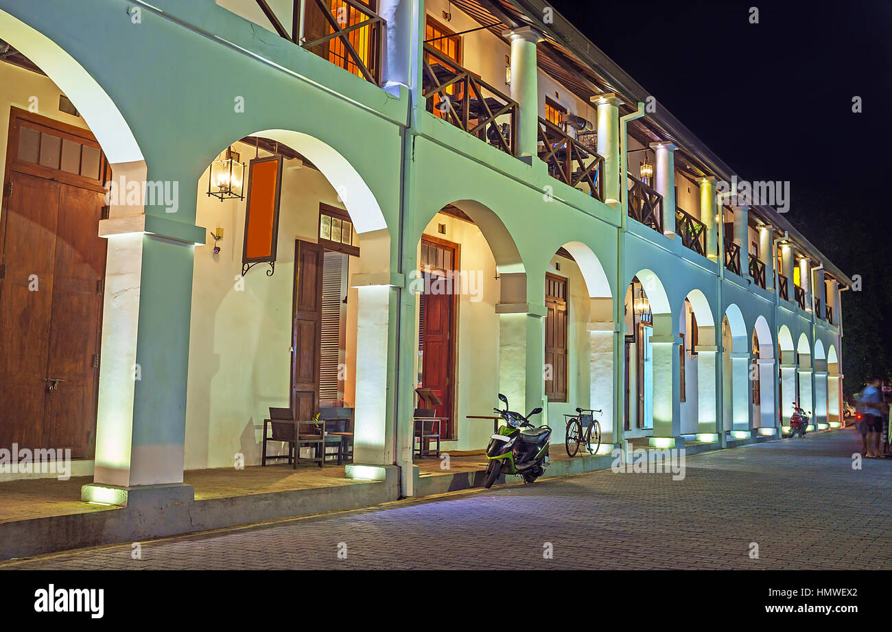 The Old Dutch Hospital building with arcades and covered terrace ...