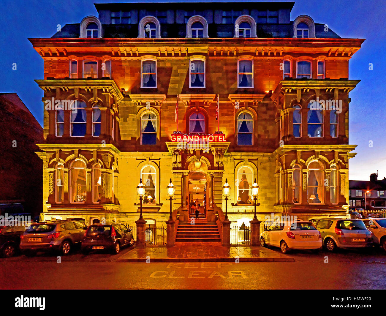 Grand Hotel Tynemouth North Tyneside Stock Photo - Alamy