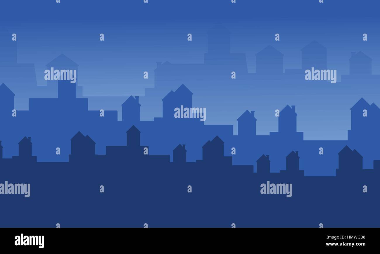 Silhouette of city landscape collection Stock Vector Image & Art - Alamy