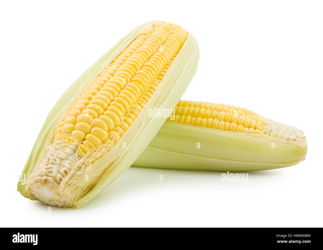 two corn on sack background Stock Photo - Alamy