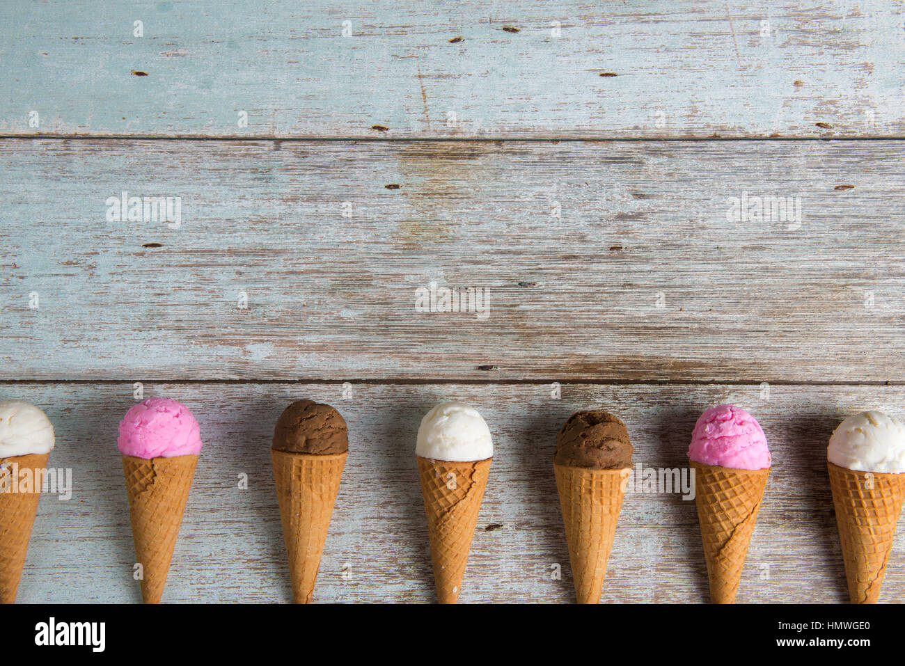 various ice creams Stock Photo - Alamy