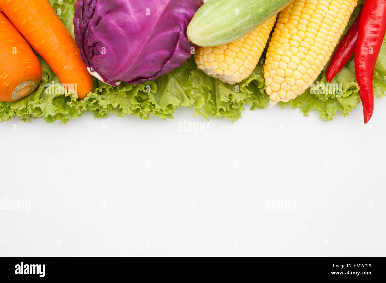 vegetables on white background Stock Photo - Alamy