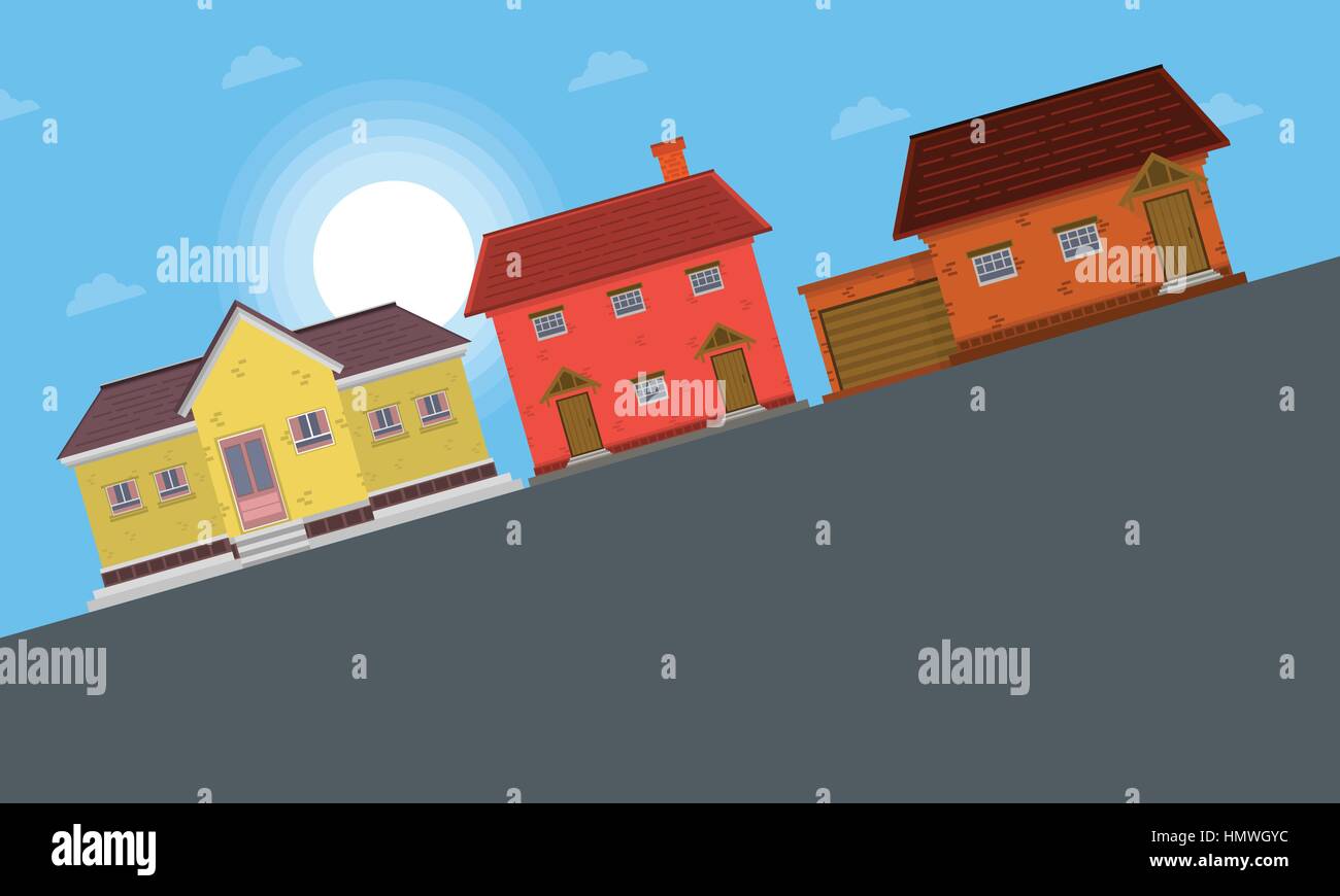 Landscape of house at morning Stock Vector Image & Art - Alamy