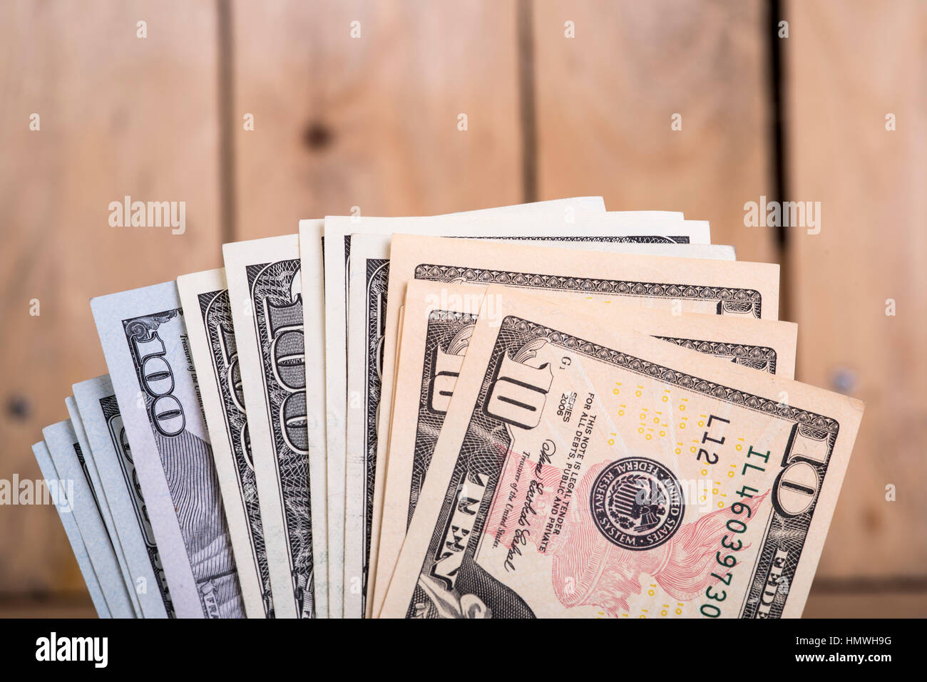US dollar banknotes Stock Photo - Alamy
