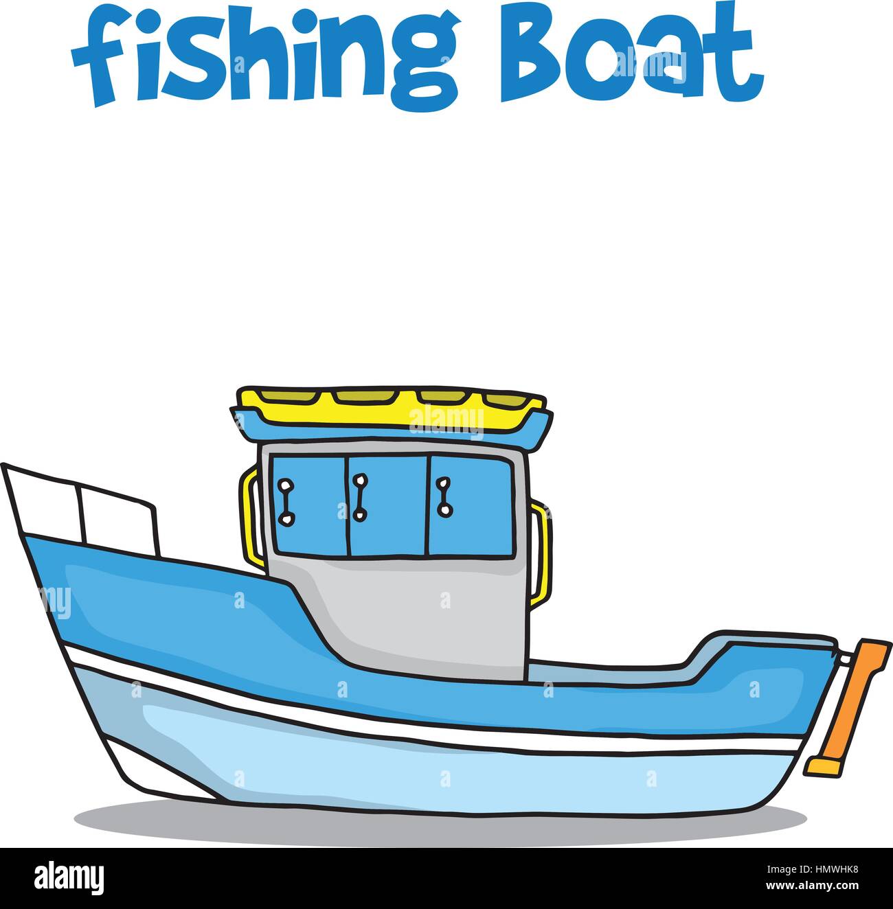 Transport of fishing boat vector Stock Vector Image & Art - Alamy