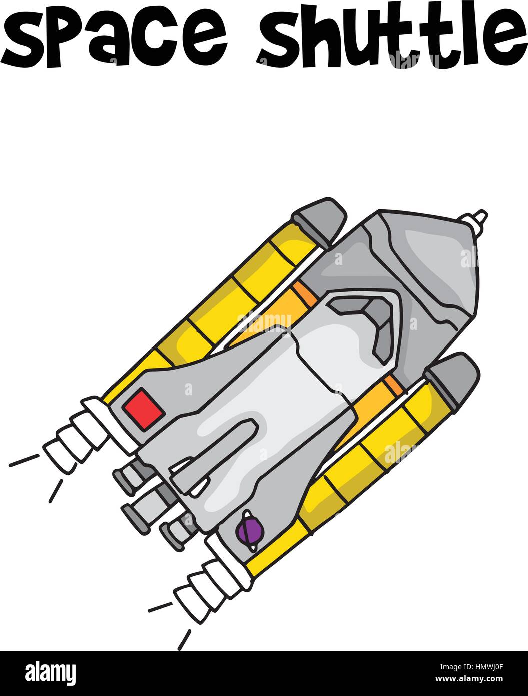 Cartoon of space shuttle vector art Stock Vector Image & Art - Alamy