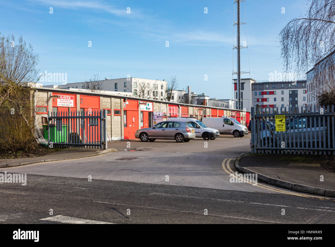 Small business units at Gillingham Pier, Kent, UK Stock Photo - Alamy