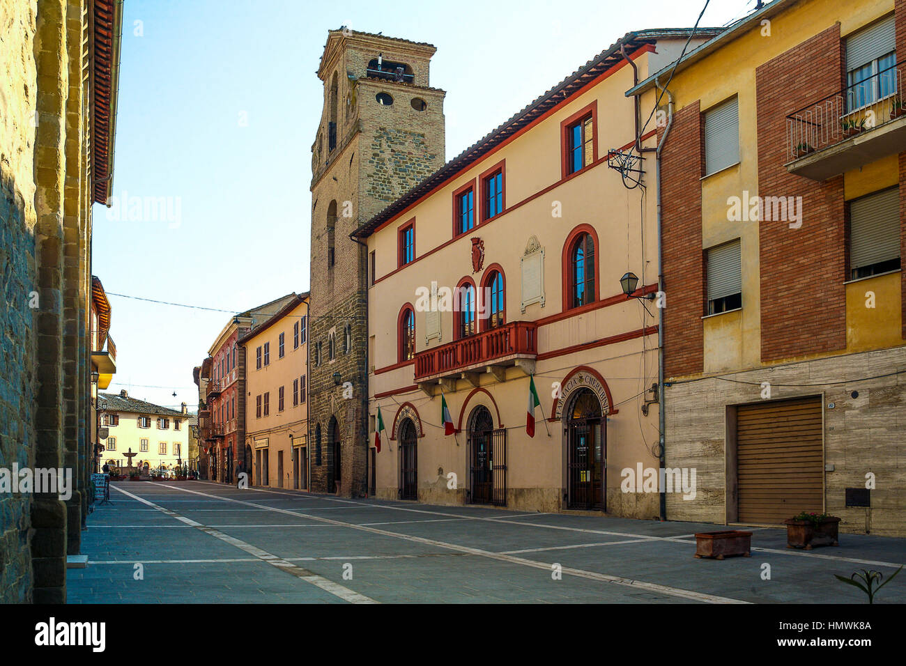 Italy Umbria Deruta Palazzo dei Consoli di Deruta now City Hall Stock ...