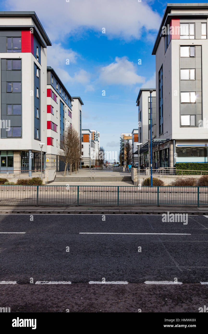 Modern housing development in Gillingham on Victory Pier and Liberty ...