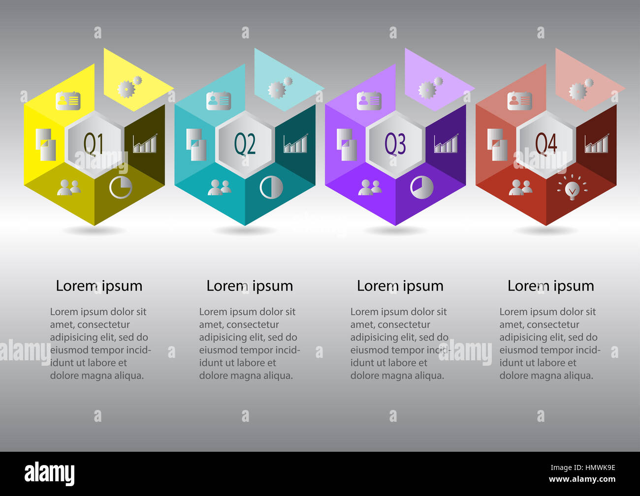 Abstract 3D digital illustration Infographic. Vector illustration can ...