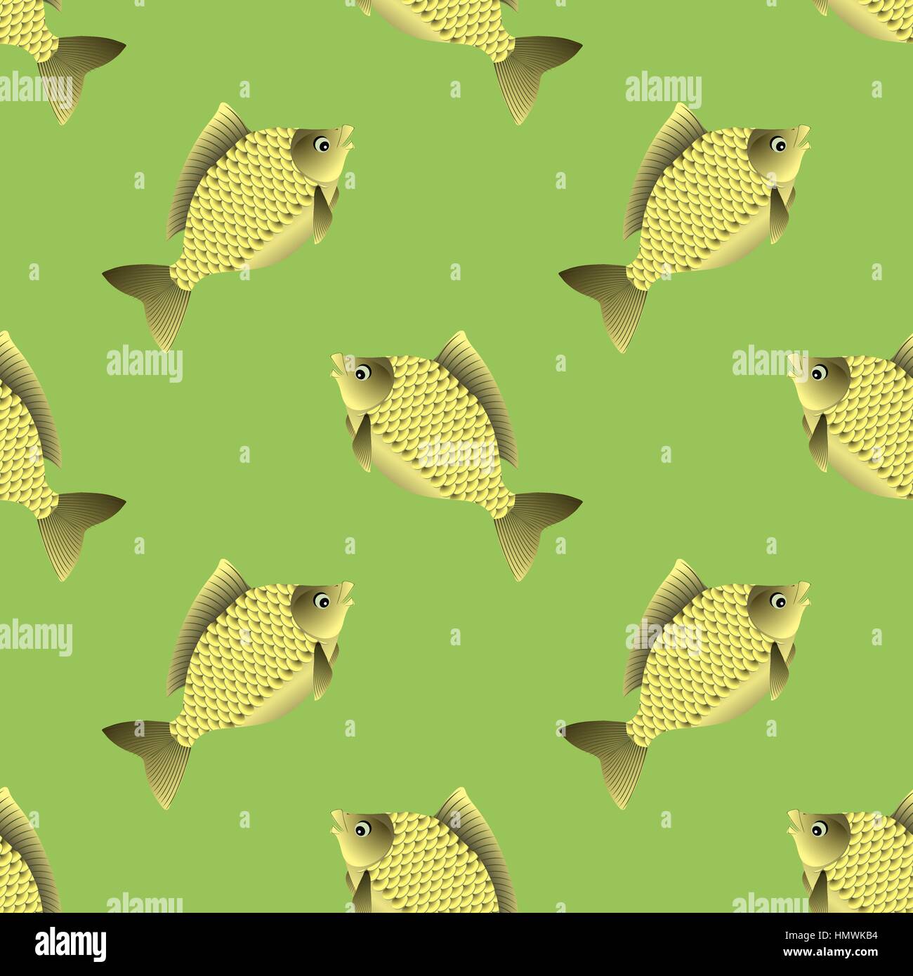 Green carp fish Stock Vector Images - Alamy