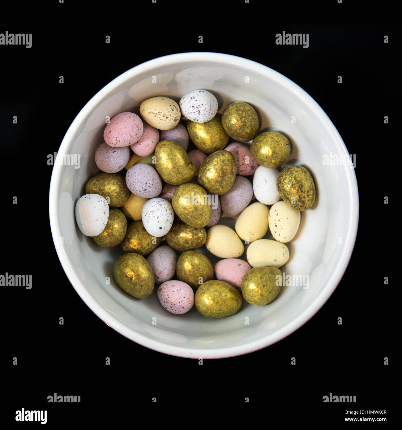 Mini chocolate easter eggs Stock Photo - Alamy