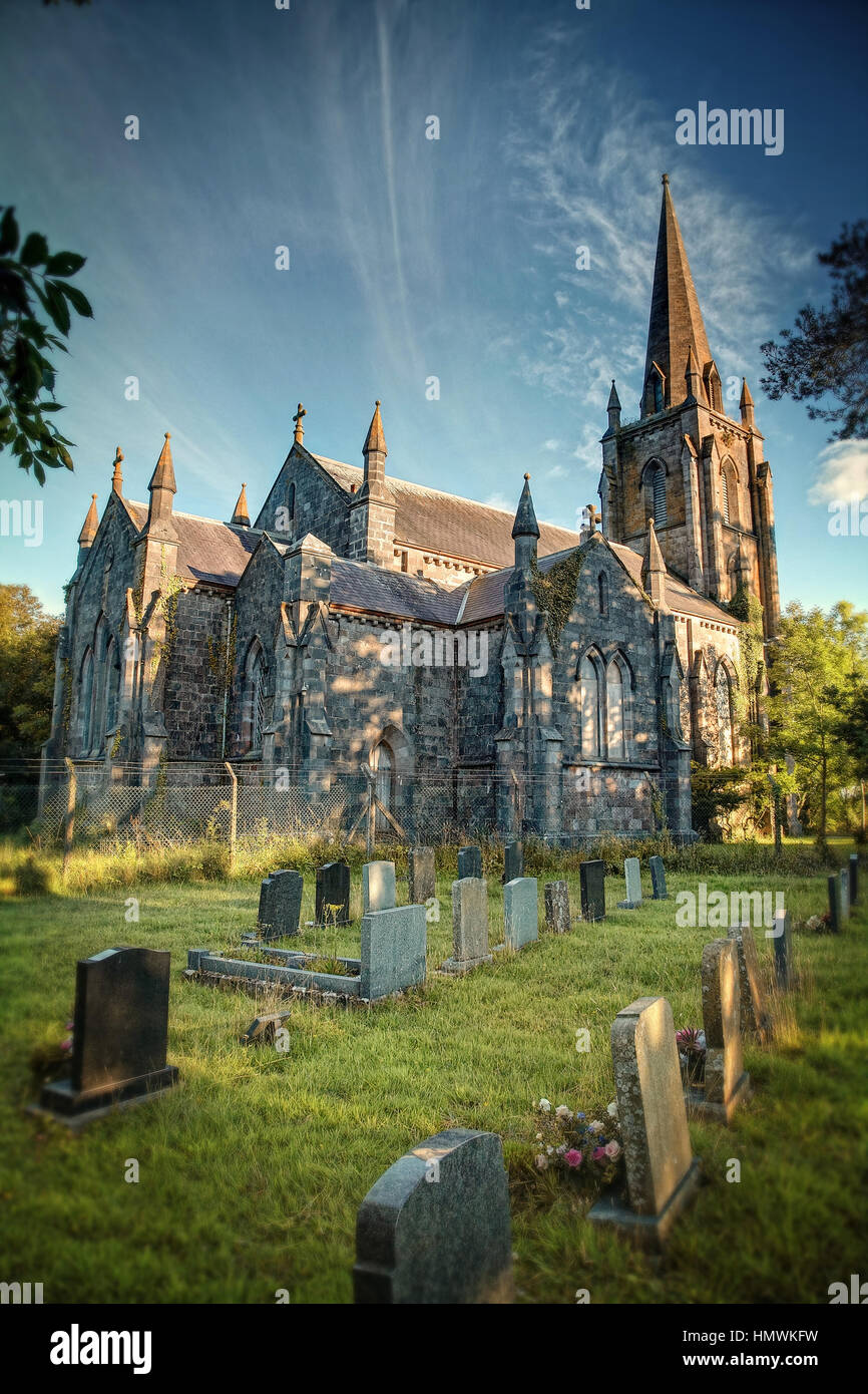 Church of St. John the Baptist located in Slebech, near Haverfordwest ...