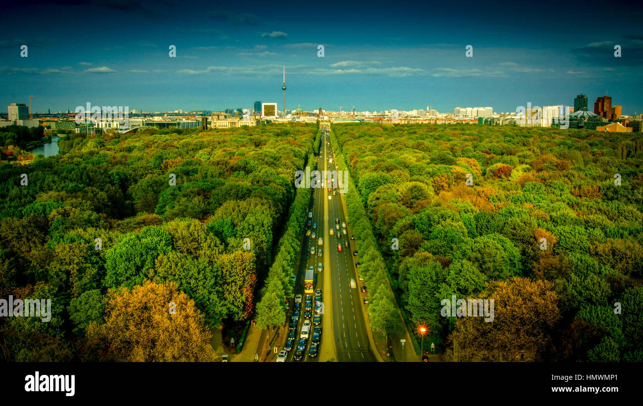 Berlin television tower and victory column hi-res stock photography and ...